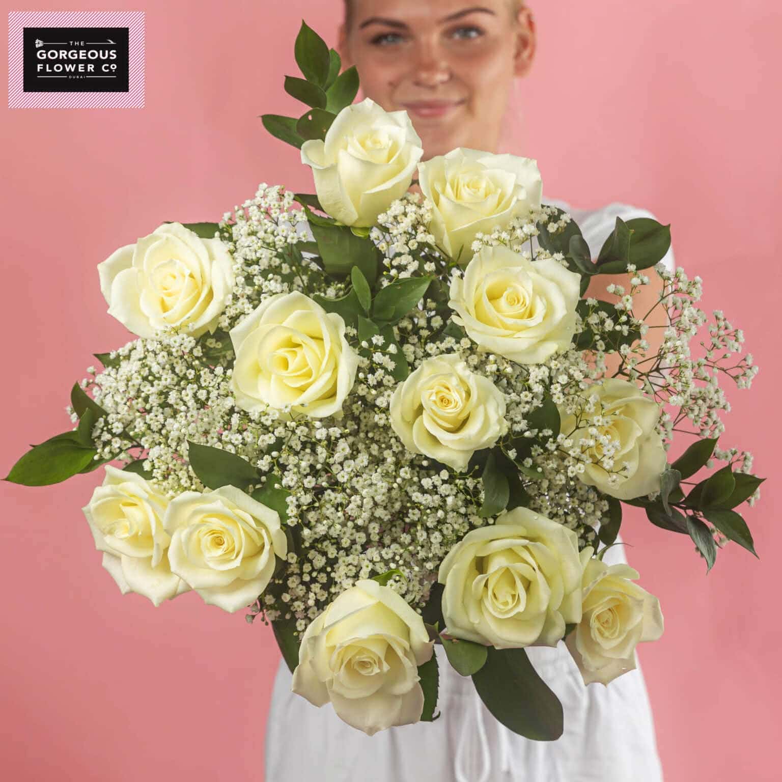 White Cove with Gypso - The Gorgeous Flower Company
